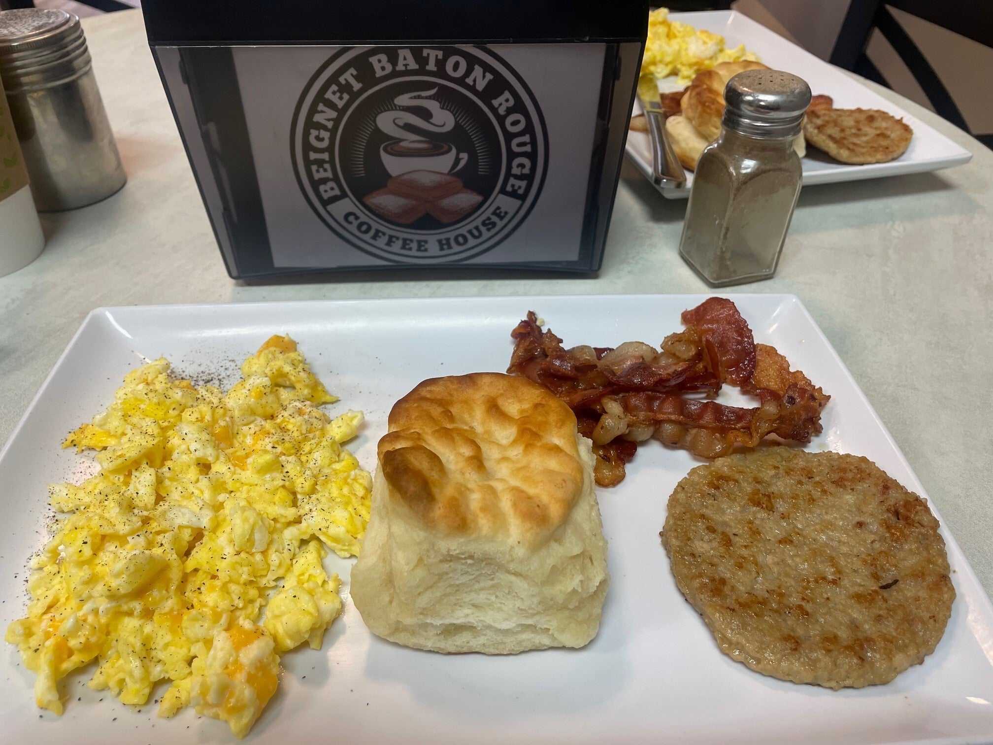 2 Egg Breakfast | BEIGNET BATON ROUGE AND COFFEE HOUSE